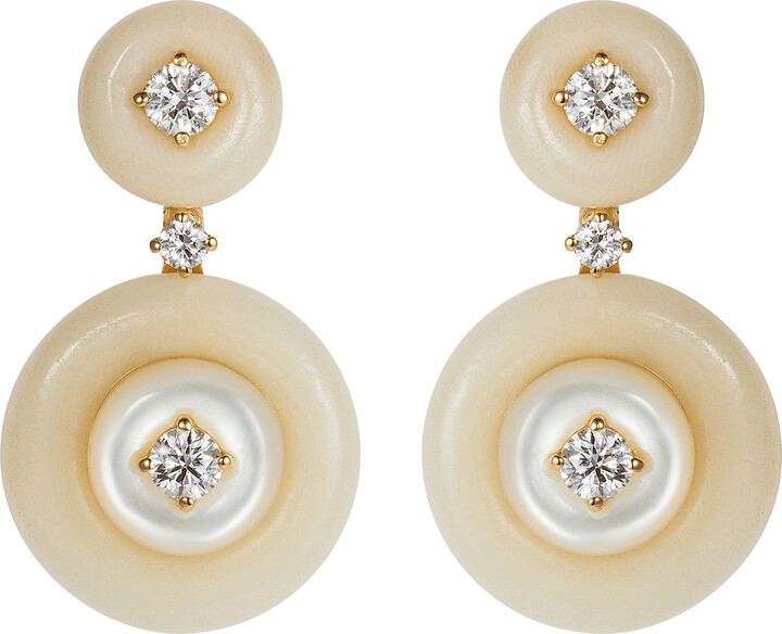 Fernando Jorge Signal Diamond; Tagua; Mother-of-Pearl 18K Yellow Gold ...