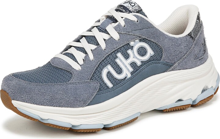 Ryka Womens Devotion X Max Classic Walking Shoe Flintstone Blue Fabric 8.5 M - ShopStyle ...