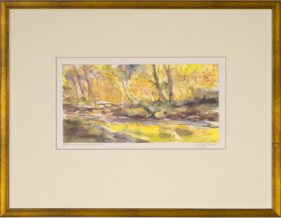 The Natural Light Spring Around the Bend - Picture Frame Painting by ...