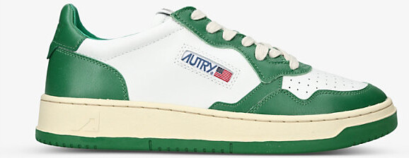 AUTRY Mens White/oth Medalist Low-top Leather Trainers - ShopStyle ...