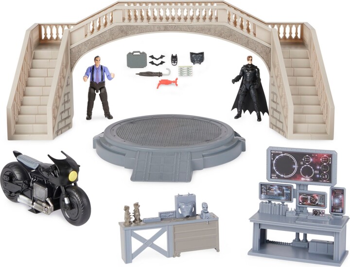 Dc Comics Batman Batcave with Exclusive Batman and Penguin Action ...