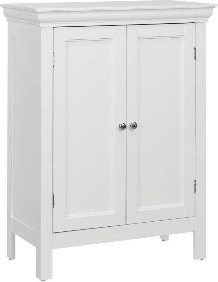 Teamson Home Stratford Bathroom Floor Cabinet White With 2 Shelves ...