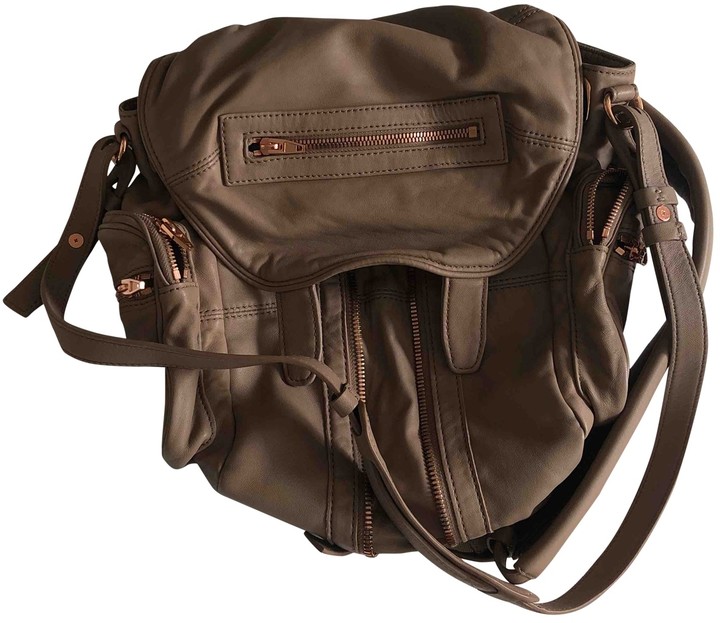 Alexander Wang Marti Camel Leather Backpacks - ShopStyle