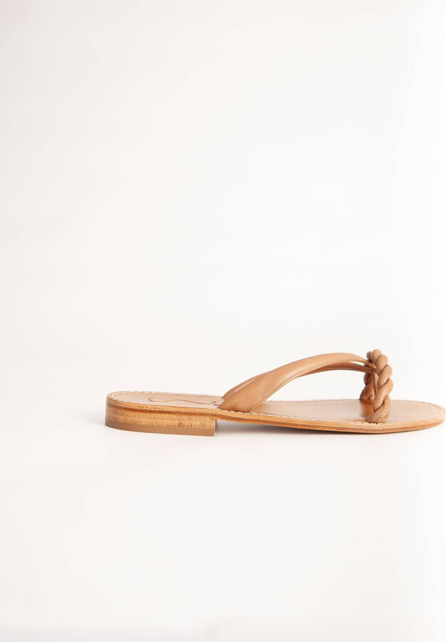 Santa Ynez General Women's Faraday Thong In Tan - ShopStyle Flats