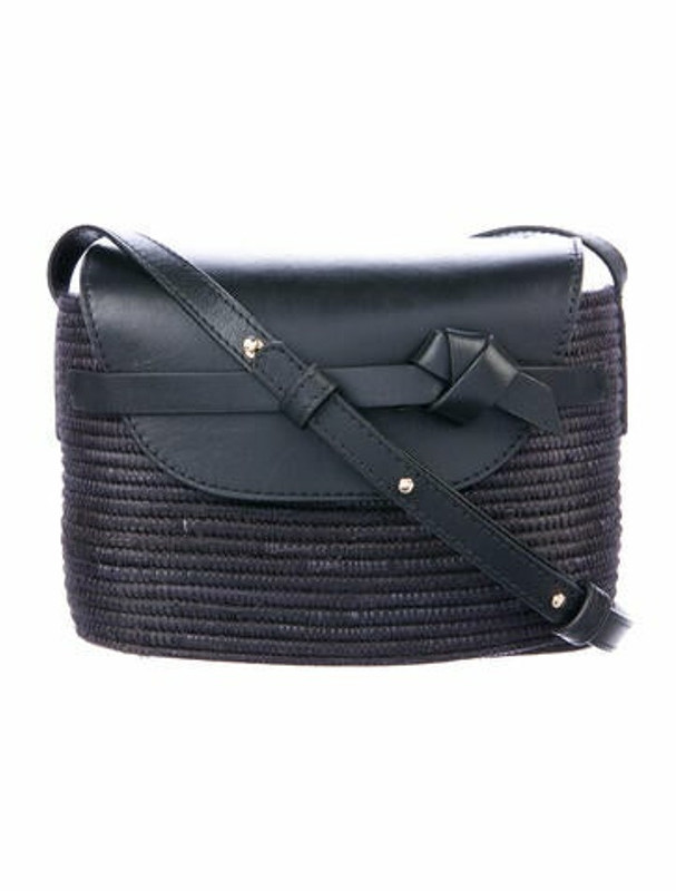 Cesta Collective Leather Trimmed Shoulder Bag Black - ShopStyle