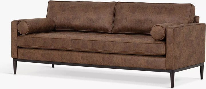 Swyft Model 02 Large 3 Seater Faux Leather Sofa - ShopStyle