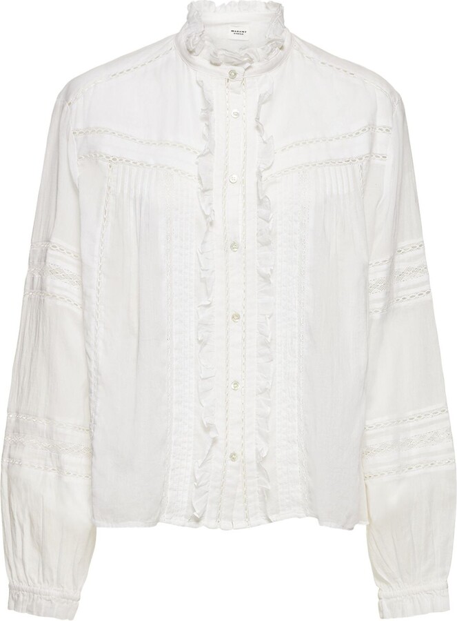 MARANT ETOILE Metina cotton shirt - ShopStyle Tops