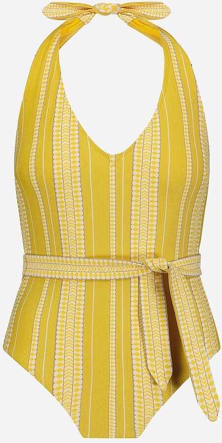 J.Crew lemlem Luchia deep-V belted one-piece - ShopStyle Tops