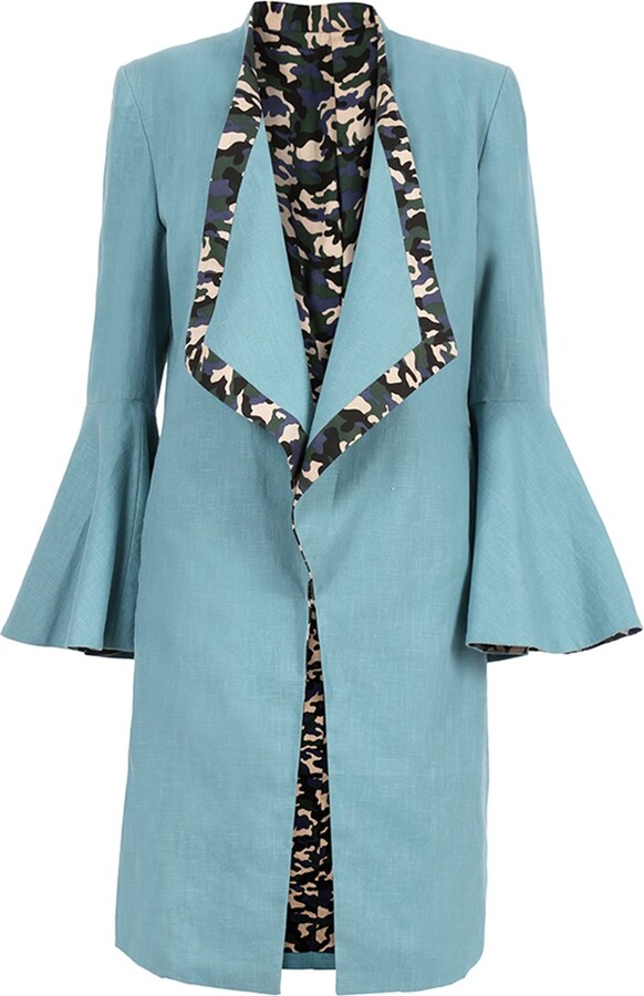 Yvette LIBBY N'guyen Paris - Women - Flare Sleeves Open Front Trench ...