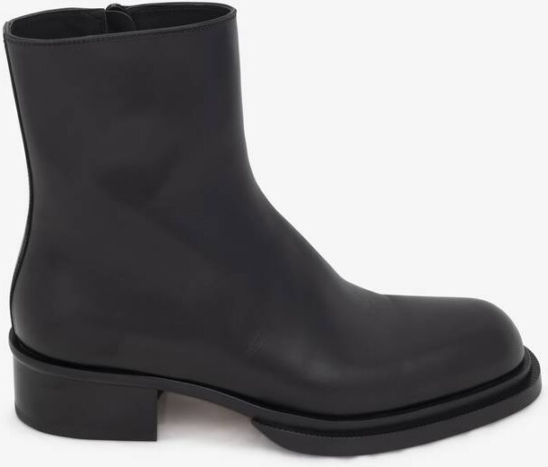 Alexander McQueen Men's Cuban Stack Boot In Black - ShopStyle