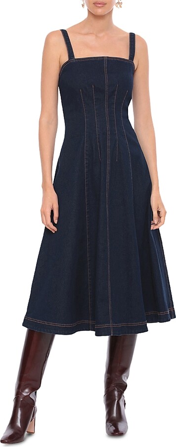 Bagatelle Denim Midi Dress - ShopStyle
