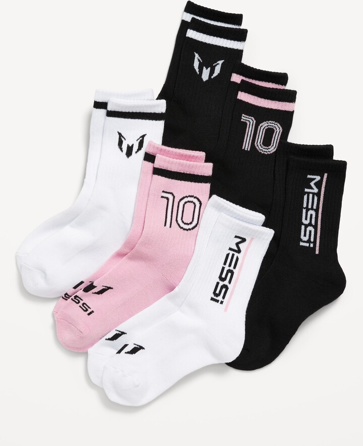 Old Navy Messi™ Gender-Neutral Crew Socks 6-Pack for Kids - ShopStyle