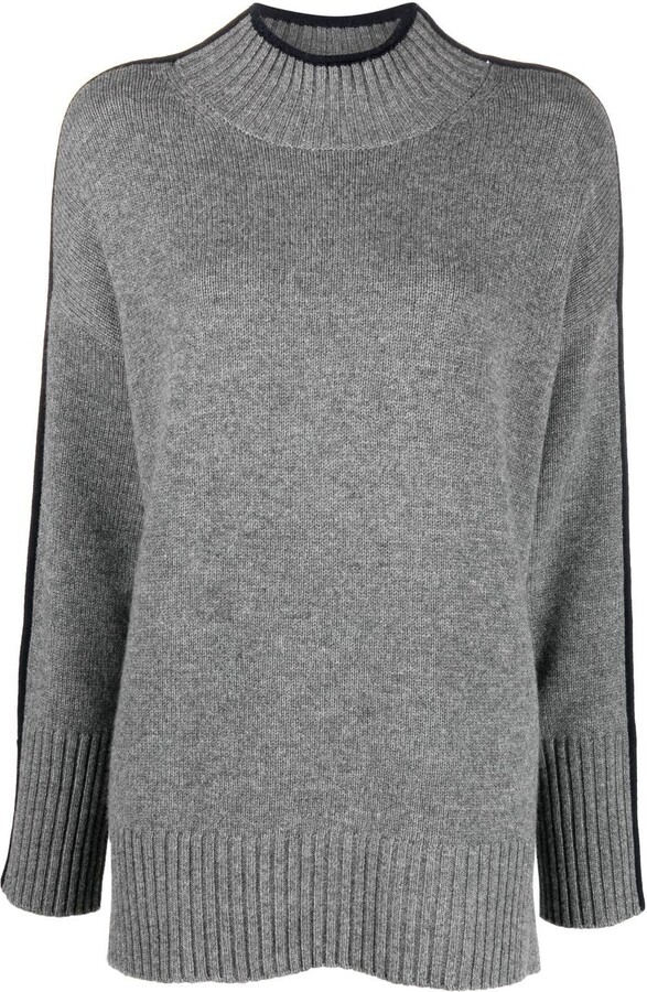 Chinti and Parker Split-Cuff High-Neck Jumper - ShopStyle Sweaters