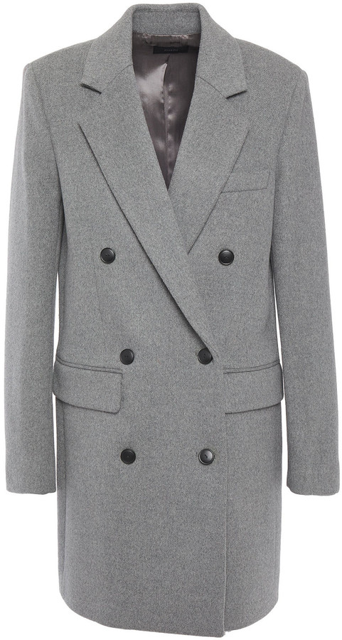 Joseph Elkins Double-breasted Wool-blend Felt Coat - ShopStyle