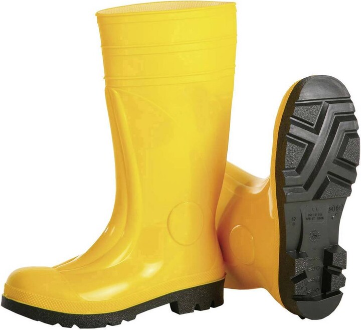 SADPLASTIC Safety boots PVC Safety S5 Size: 50 Yellow SAD Plastic ...