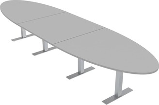 Skutchi Designs, Inc. 14 Person Modular Oval Conference Table Metal T ...
