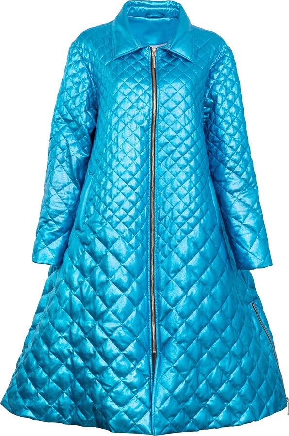 Yvette LIBBY N'guyen Paris Women - Goose-Down Trench Coat - Refractive Vinyl Faux Leather ...