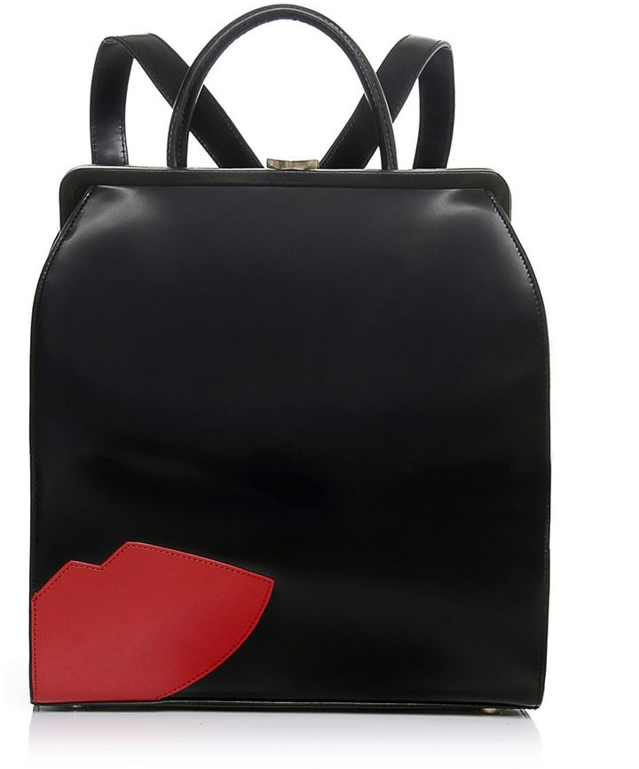 Lulu Guinness Abstract Lips Eva Backpack - ShopStyle