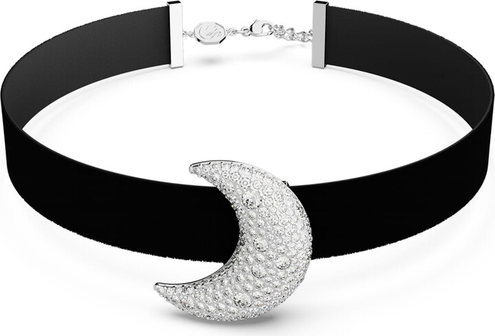 Swarovski Sublima choker, Moon, White, Rhodium plated - ShopStyle Necklaces