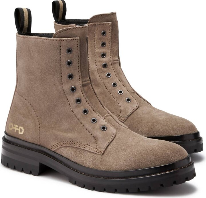 ON THIS DAY Men's Laceless Suede Combat Boot In Sand Stone - ShopStyle