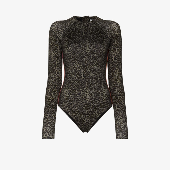 The Upside Maya leopard print paddle suit - ShopStyle Activewear Tops