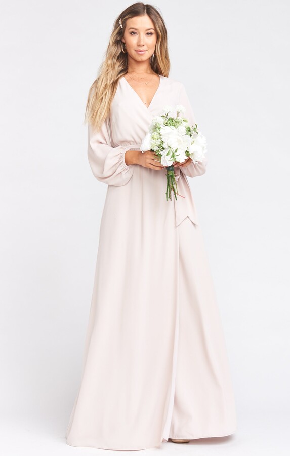 Show Me Your Mumu Lady Long Sleeve Wrap Dress ~ Show Me the Ring Crisp ...