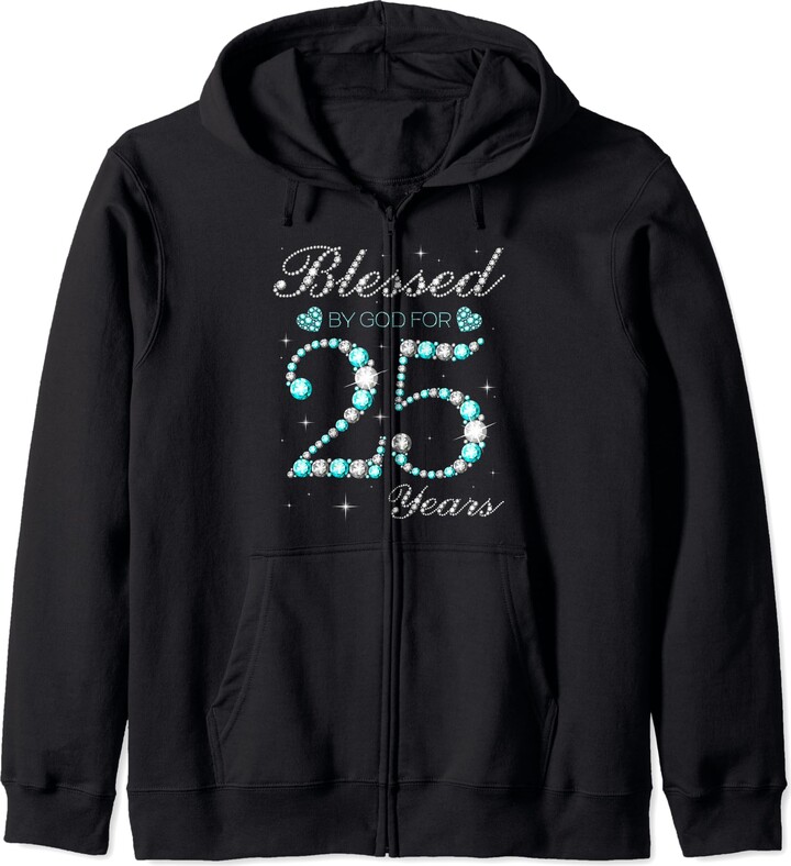 Blessed By God Birthday Tees Blessed By God For 25 Years Old Woman 25th ...