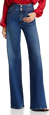 Ramy Brook Liv High Rise Wide Leg Jeans in Medium Wash - ShopStyle