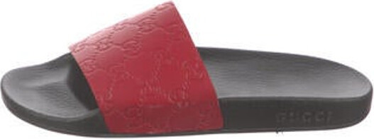 Gucci GG Supreme Slides - ShopStyle