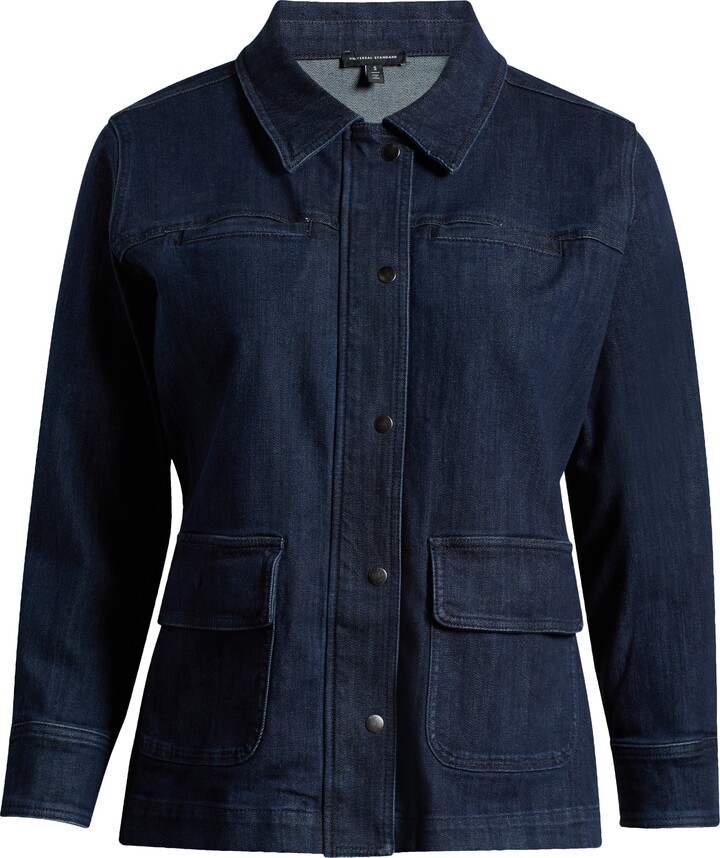 Universal Standard Longline Denim Chore Jacket - ShopStyle