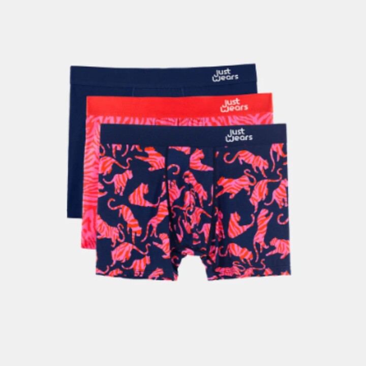 Justwears Super Soft Boxer Briefs With Pouch - Anti-Chafe & No Ride Up ...