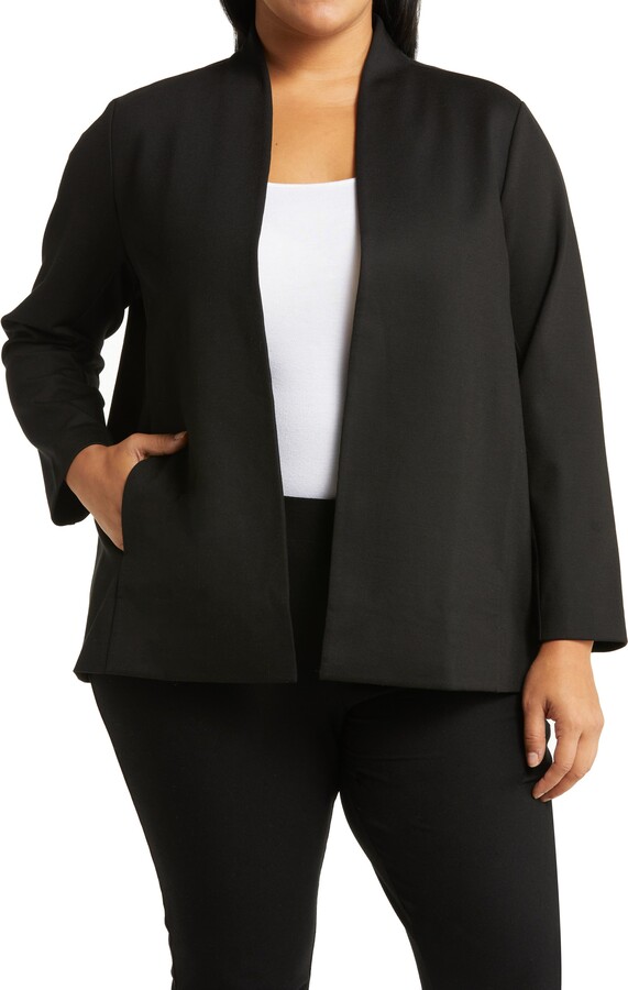 Eileen Fisher Open Front Ponte Jacket - ShopStyle