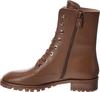 Stuart Weitzman Mila Lift Leather Combat Boots - ShopStyle