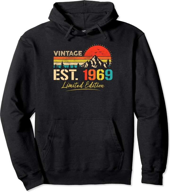 Vintage Classic Birthday Born In 1969 Idea Apparel Vintage Est 1969 ...