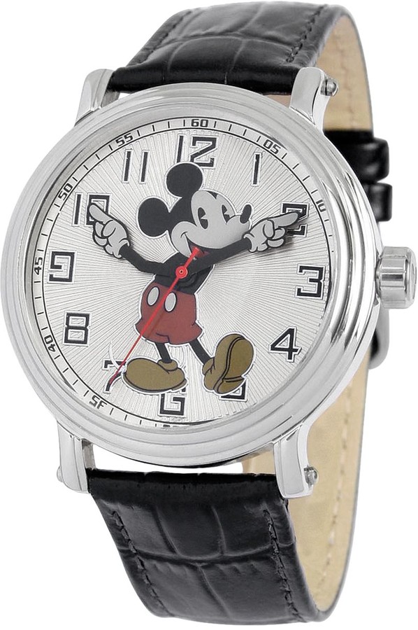 Disney Disney's Mickey Mouse Men's Leather Watch - ShopStyle