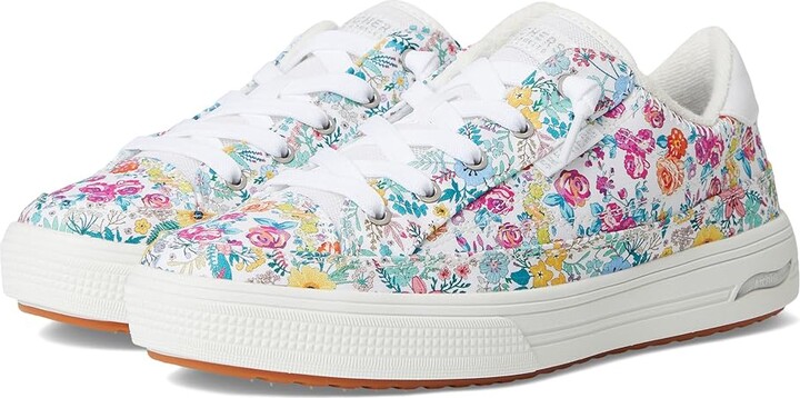 Skechers Arch Fit Arcade - Flowa Powa Women's Shoes White : 8 B ...