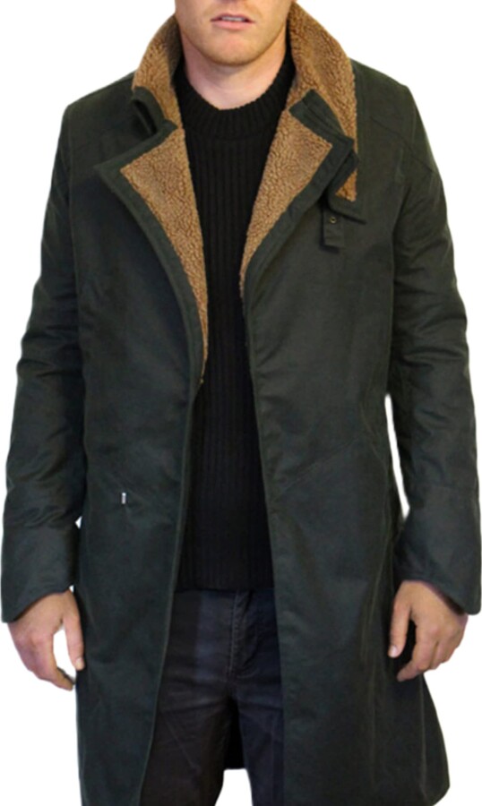 Vintagearc Men's Blade Runner 2049 Ryan Gosling Long Black Coat ...
