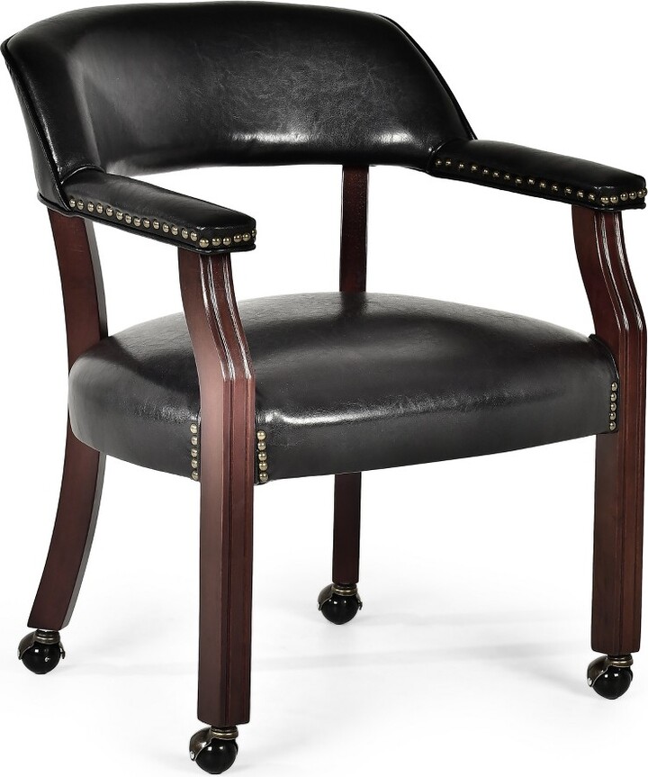 Steve Silver Co. Tournament Captains Chair with Casters Black - Steve ...