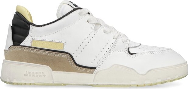 Isabel Marant Emree Panelled Lace-Up Sneakers - ShopStyle