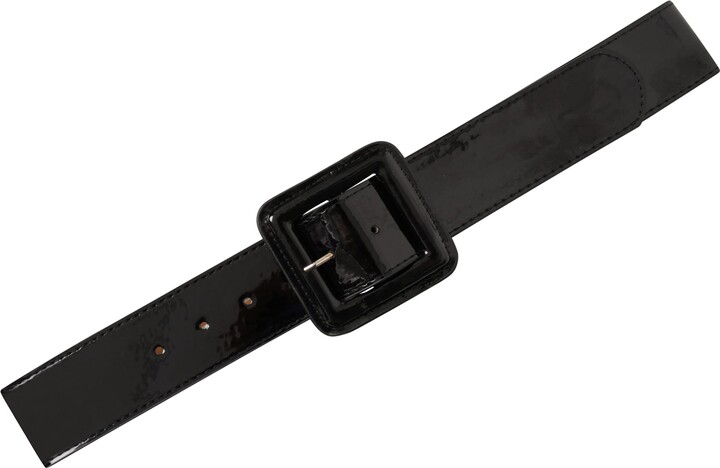 Ro Rox Sophia Vintage Retro Pin-Up 50's Wide Shiny PVC Square Buckle ...