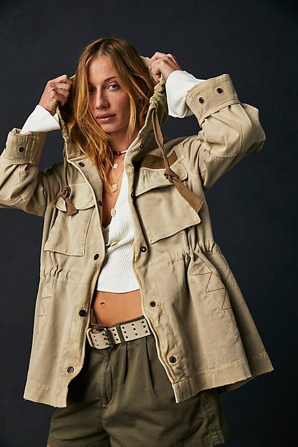 Free People Trapeze Military Jacket - ShopStyle