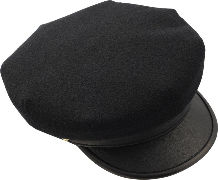 Sterkowski Vintage Motorcycle Brando Style Cap UK 7 3/8 Black ...