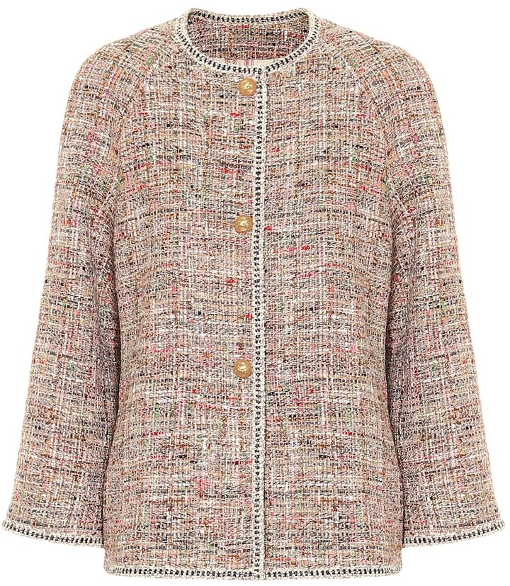 Etro Cotton-blend tweed jacket - ShopStyle