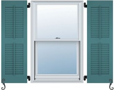 Atlantic Premium Shutters Atlantic Architectural Two Equal Louver W/Faux Tilt Rod, Louver ...