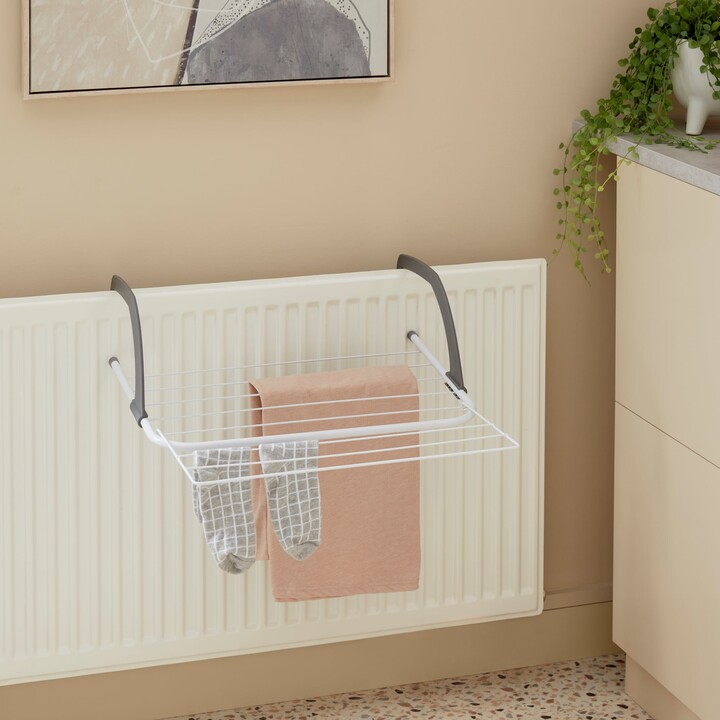Dunelm Fold Out Radiator Airer Grey - ShopStyle