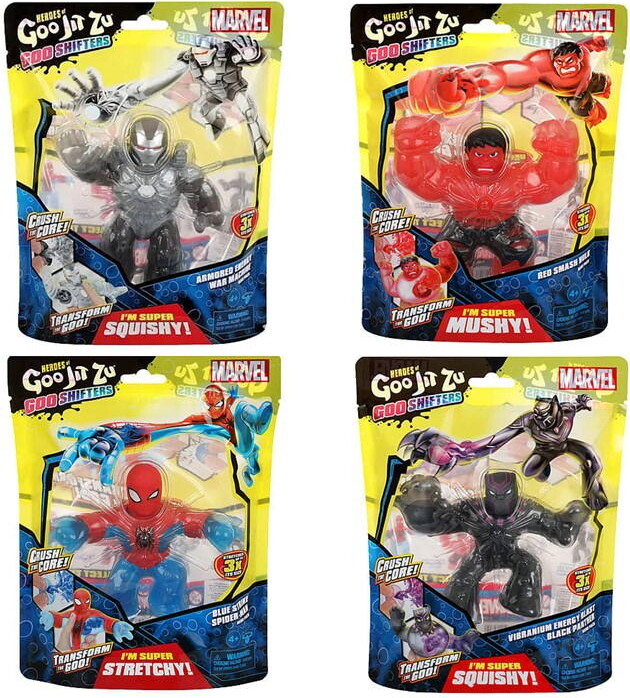 Character Group Heroes of Goo Jit Zu Marvel Goo Shifters (Asst ...