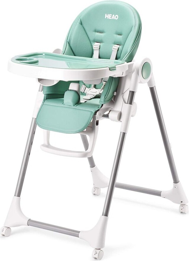 HEAO Adjustable 7 Height 5 Reclining Angle Foldable Baby High Chair ...