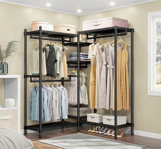 VIPEK L6 Garment Rack L Shaped Clothes Rack Heavy Duty Clothing Rack ...