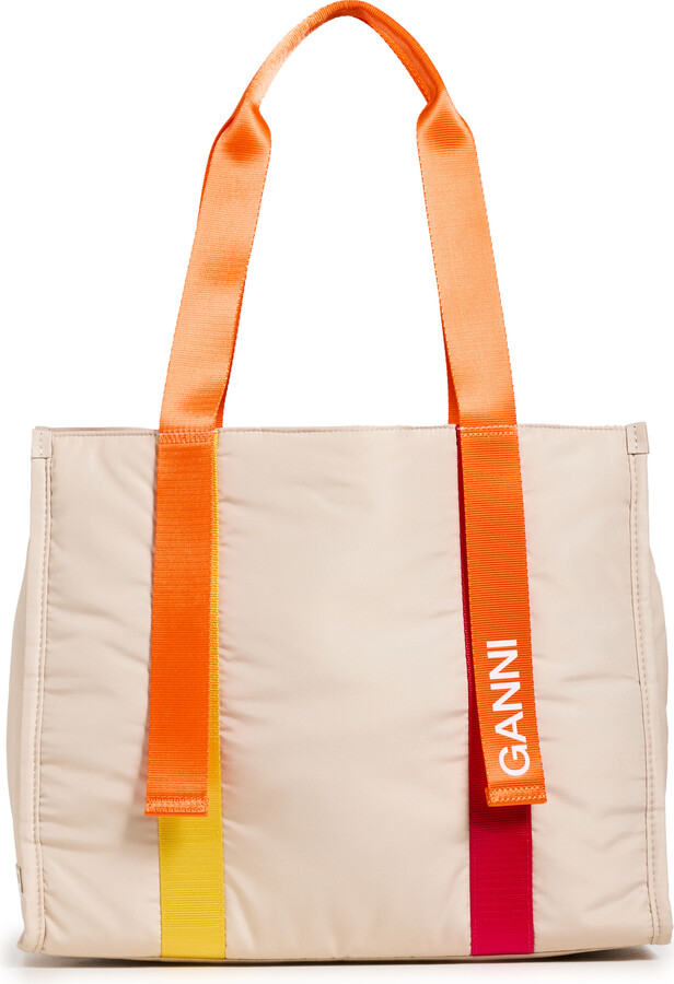 Ganni Recycled Tech Medium Tote - ShopStyle