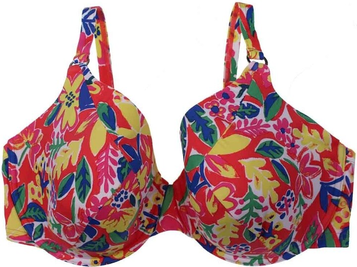 Liv Lingerie Ladies Bra Bikini top only (Pink Mix) 38F/ top only ...